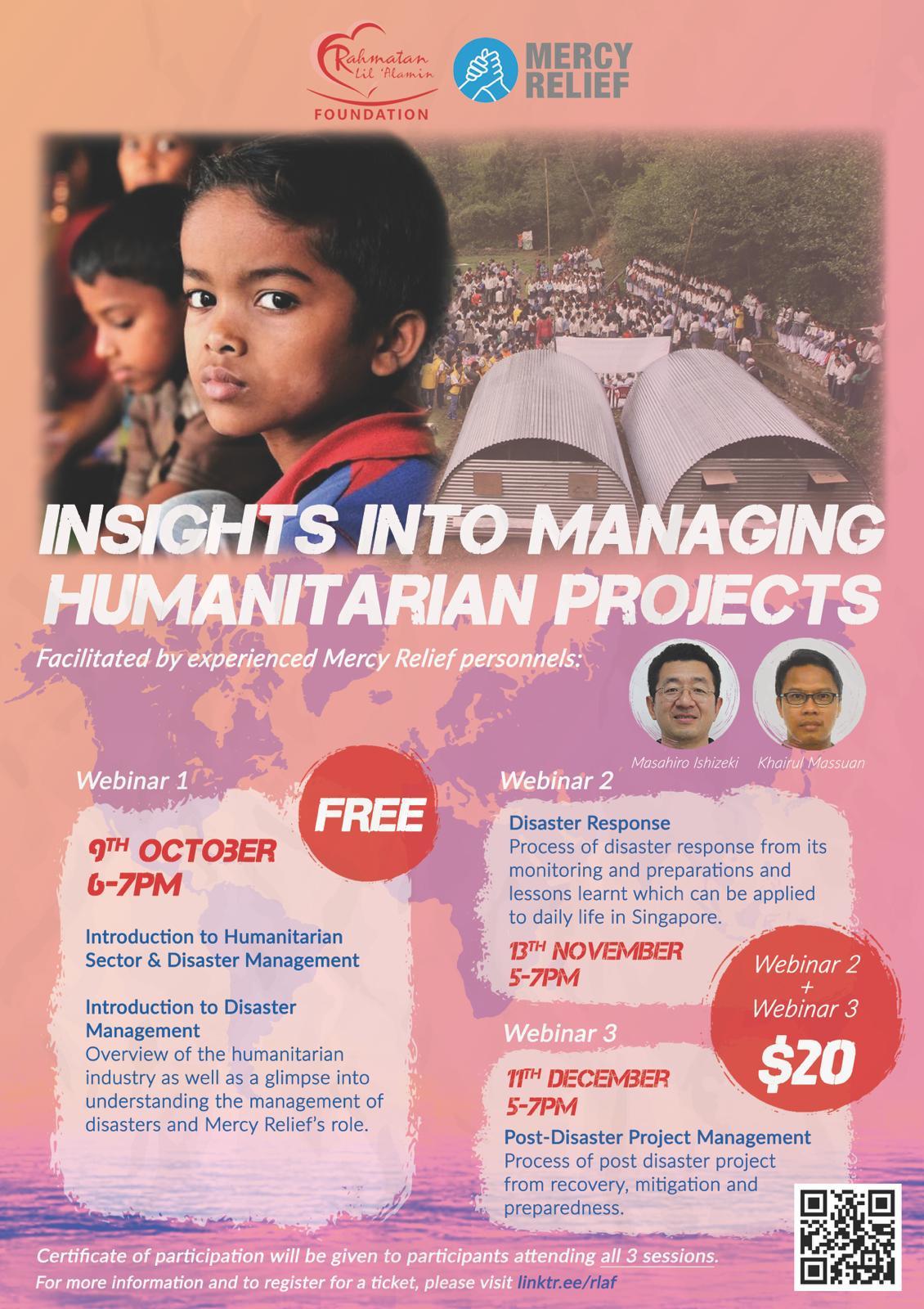 Insights Into Managing Humanitarian Projects Webinar – Rahmatan Lil ...